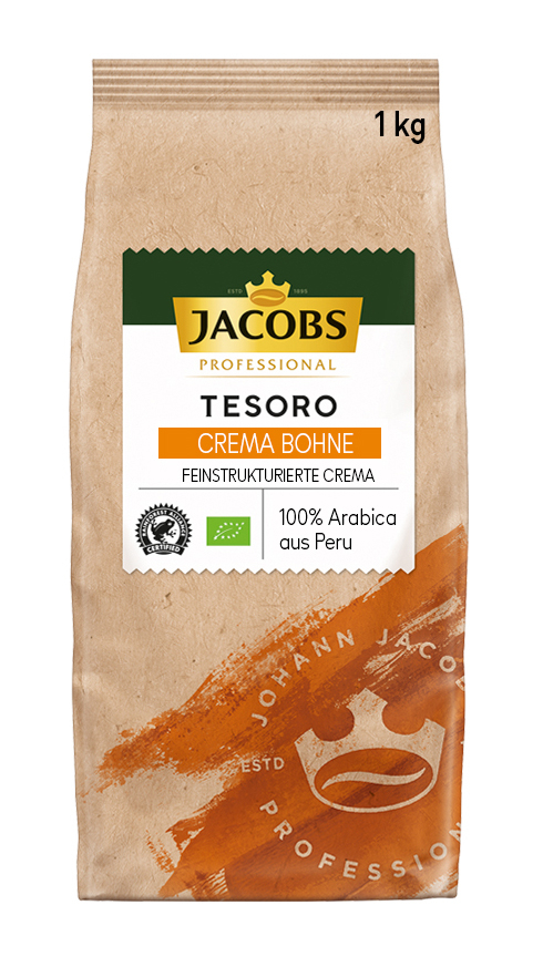 Jacobs Tesoro Café Crema - authentischer Geschmack Perus | Gastrodax®