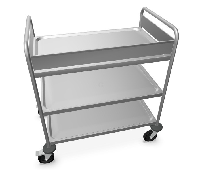 B.PRO Abräumwagen ARW 9x6-3 Etagen mit Rollen stahlverzinkt | Gastrodax®