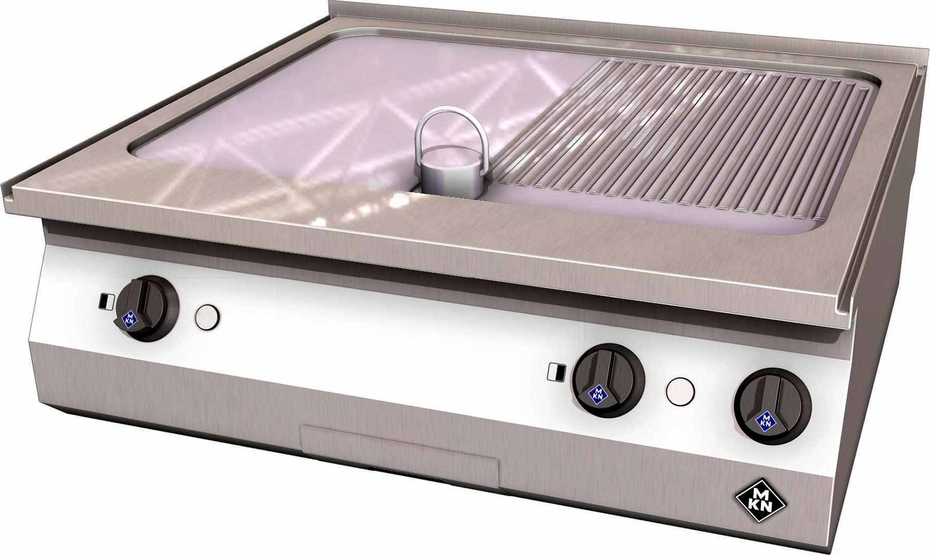 MKN Counter-SL Elektro-Griddleplatte 2 Supra, halb geriffelt | Gastrodax®