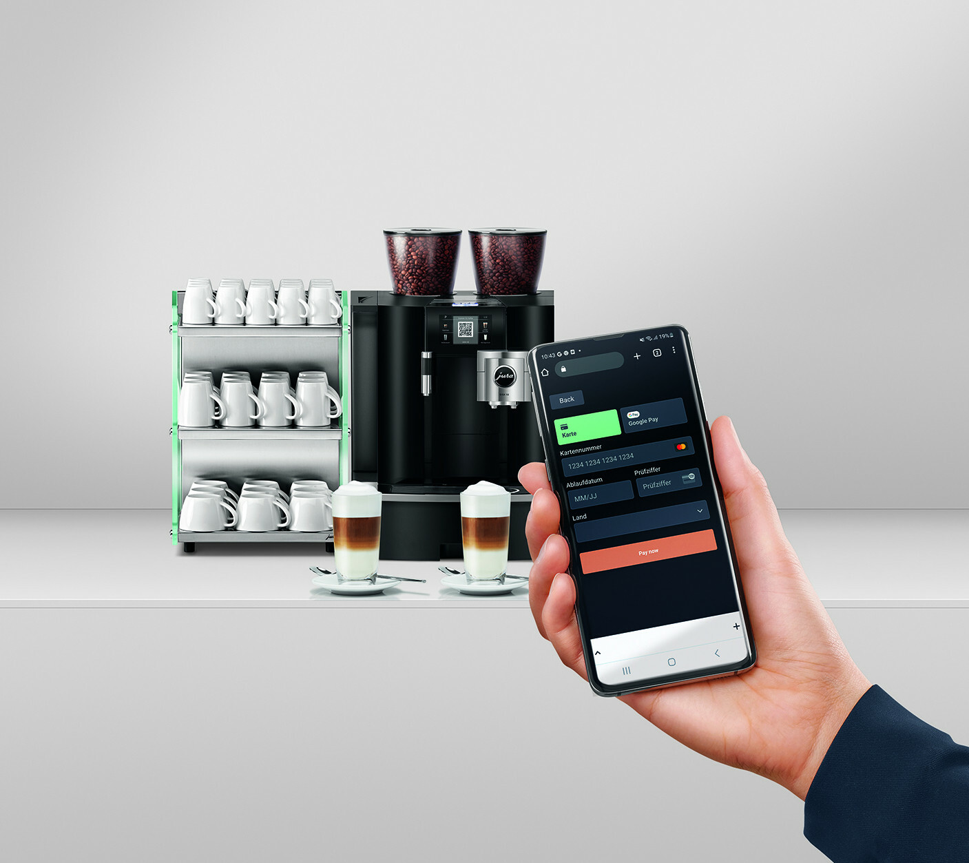 JURA GIGA X8 Aluminium Schwarz Kaffeevollautomat | Gastrodax®