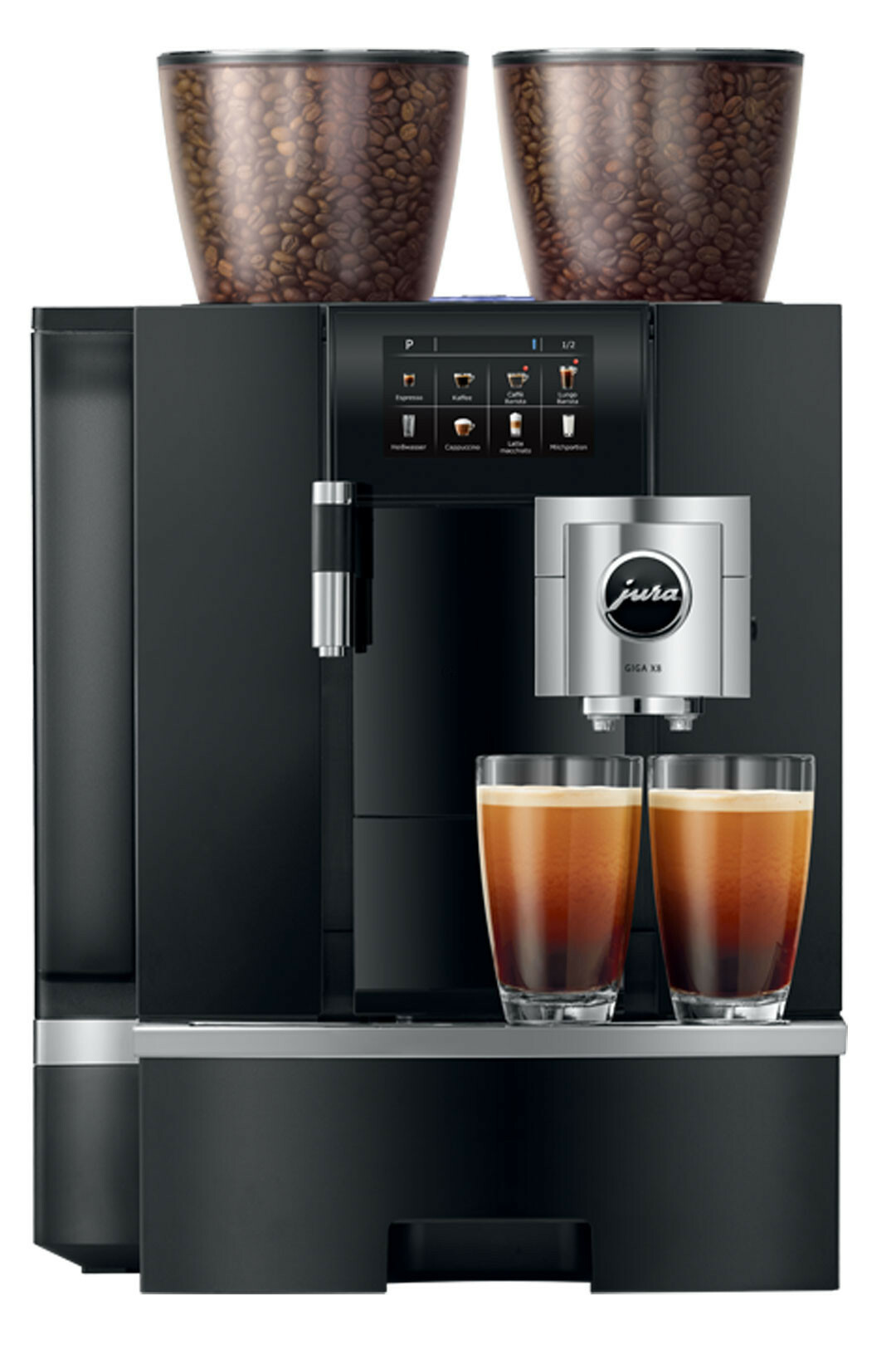 JURA GIGA X8 Aluminium Schwarz Kaffeevollautomat | Gastrodax®