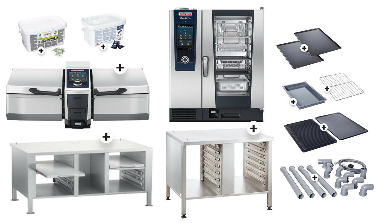 Rational iKitchen iCombi Pro 10-1/1 Elektro + iVario 2-S Aktions-Set ...