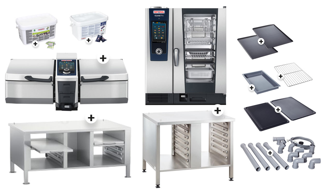 Rational iKitchen iCombi Pro 10-1/1 Elektro + iVario 2-S Aktions-Set ...